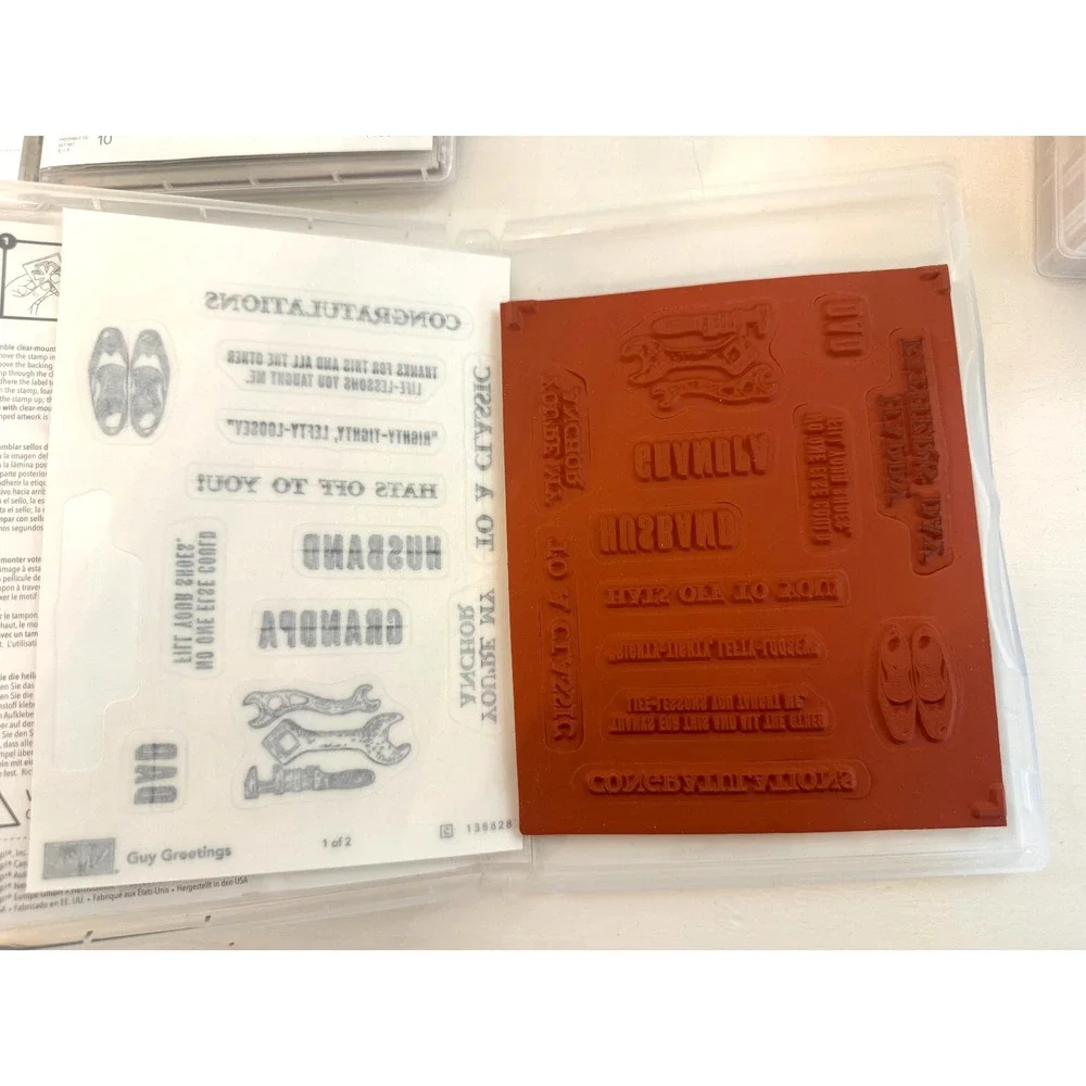 Stampin' Up! | Design | Stampin Up Lot 6 Stamp Sets Die Cut Rubber ...